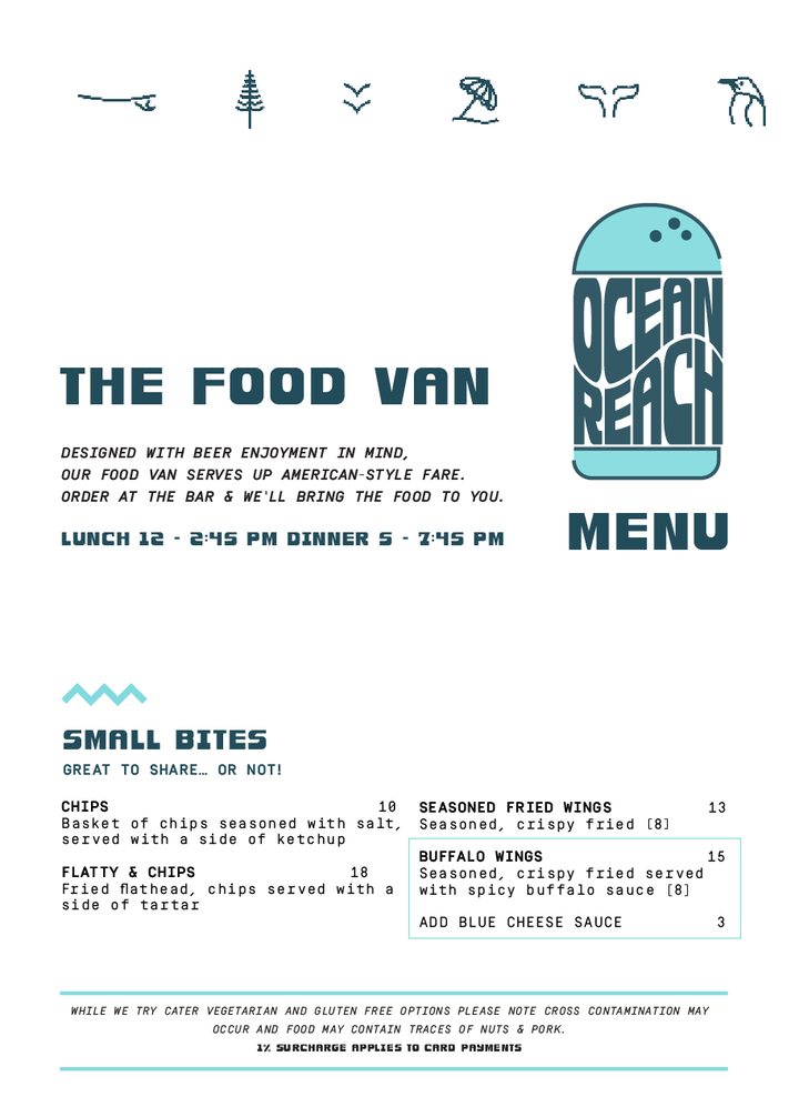 Menu – Ocean Reach Brewing